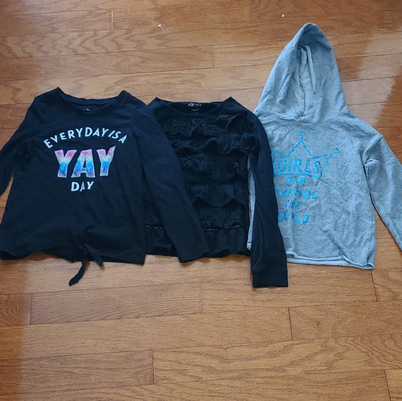 Shirts & Tops | Bundle Of 3 Girls Longsleeved Shirts Size 8 By Justice ...